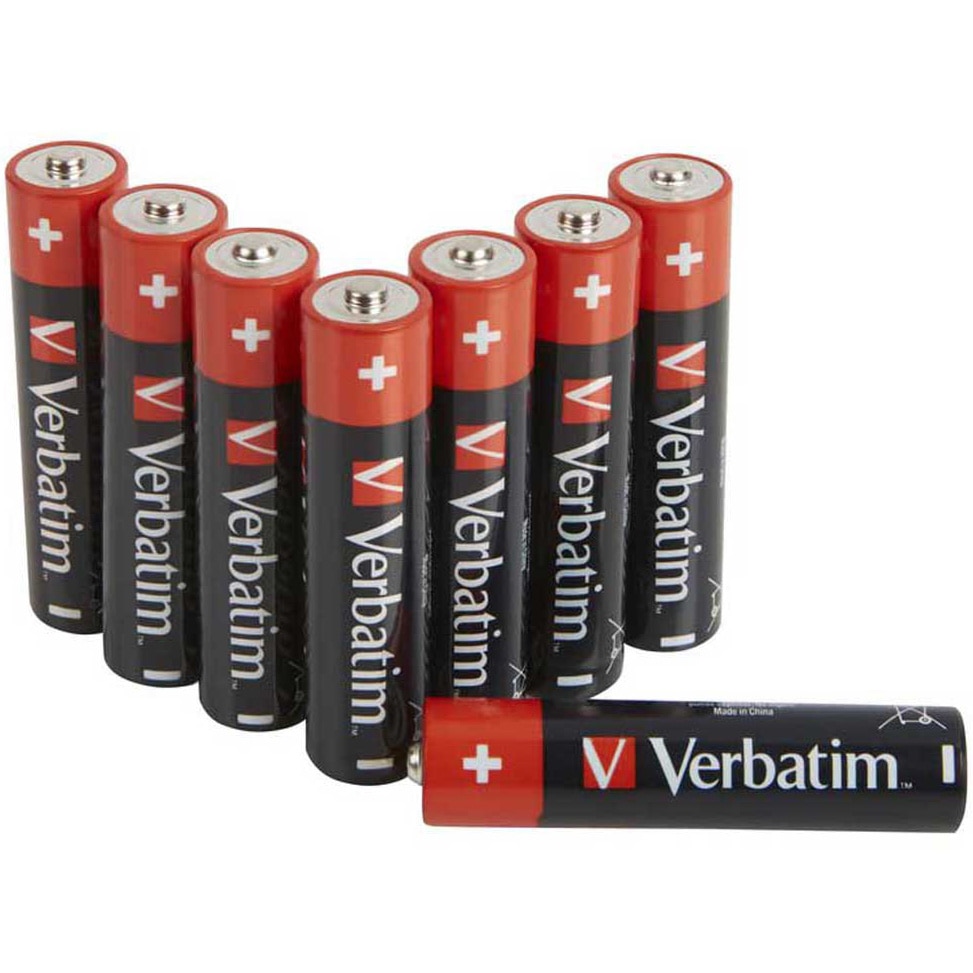 Baterii Verbatim, Alkaline, AAA, 8 buc - eMAG.ro