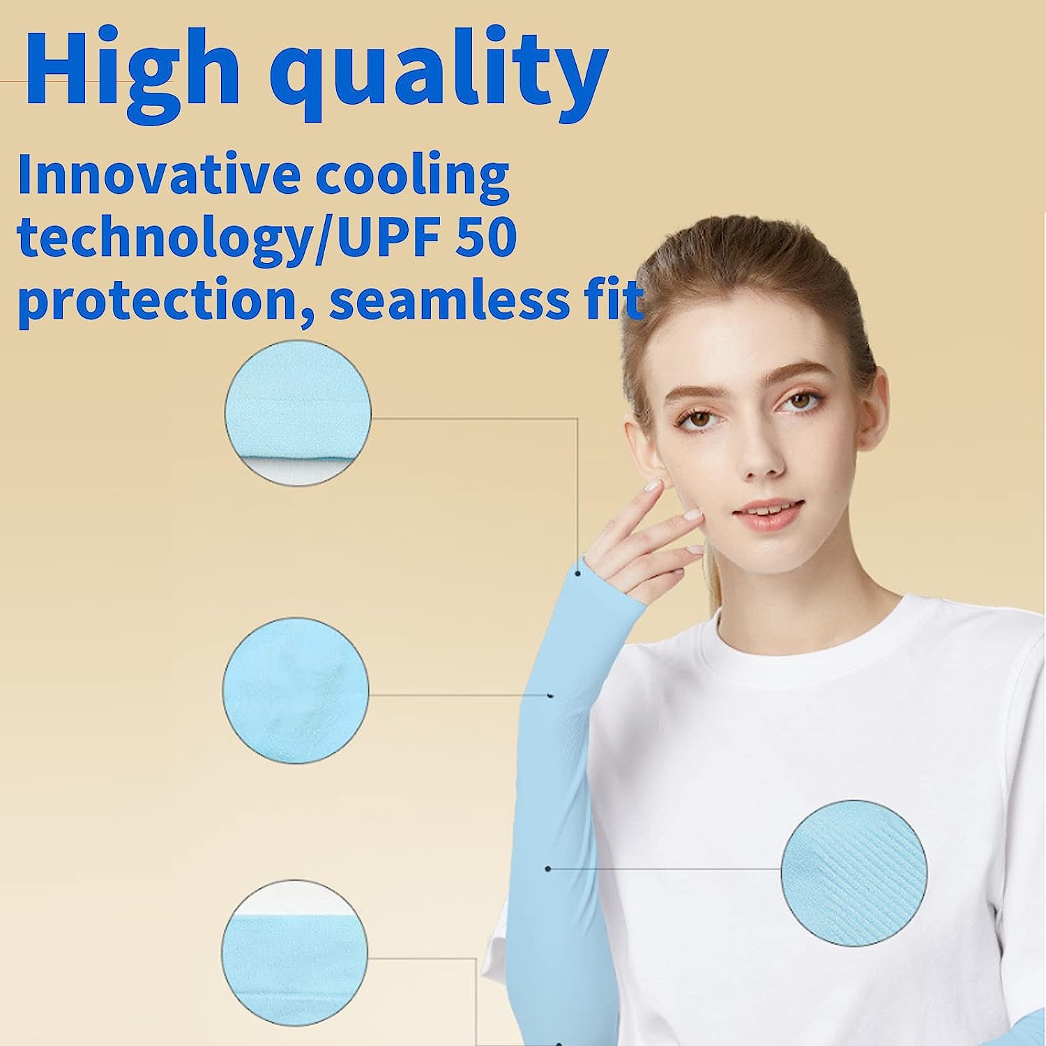 Ръкави за защита на ръцете за спортисти, 2 броя, сини, магазин Alexa ...