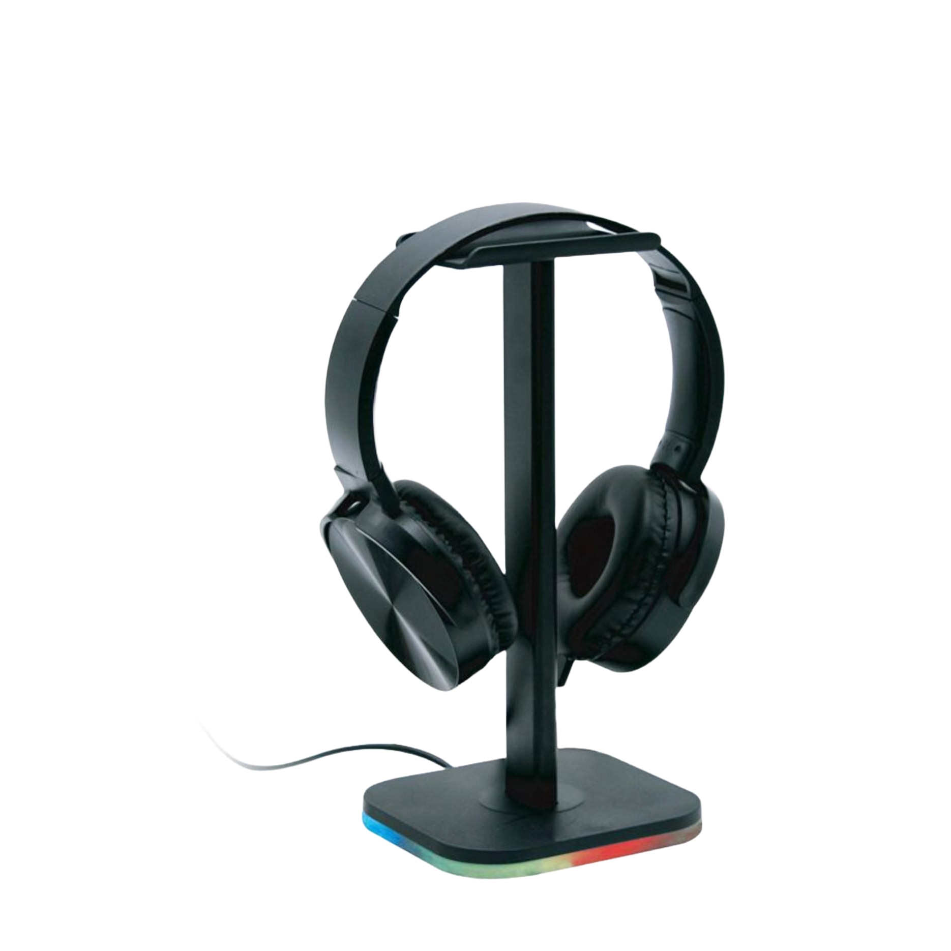Suport pentru Casti RGB cu USB Negru 20.5cm cu lumini, multicolor - eMAG.ro