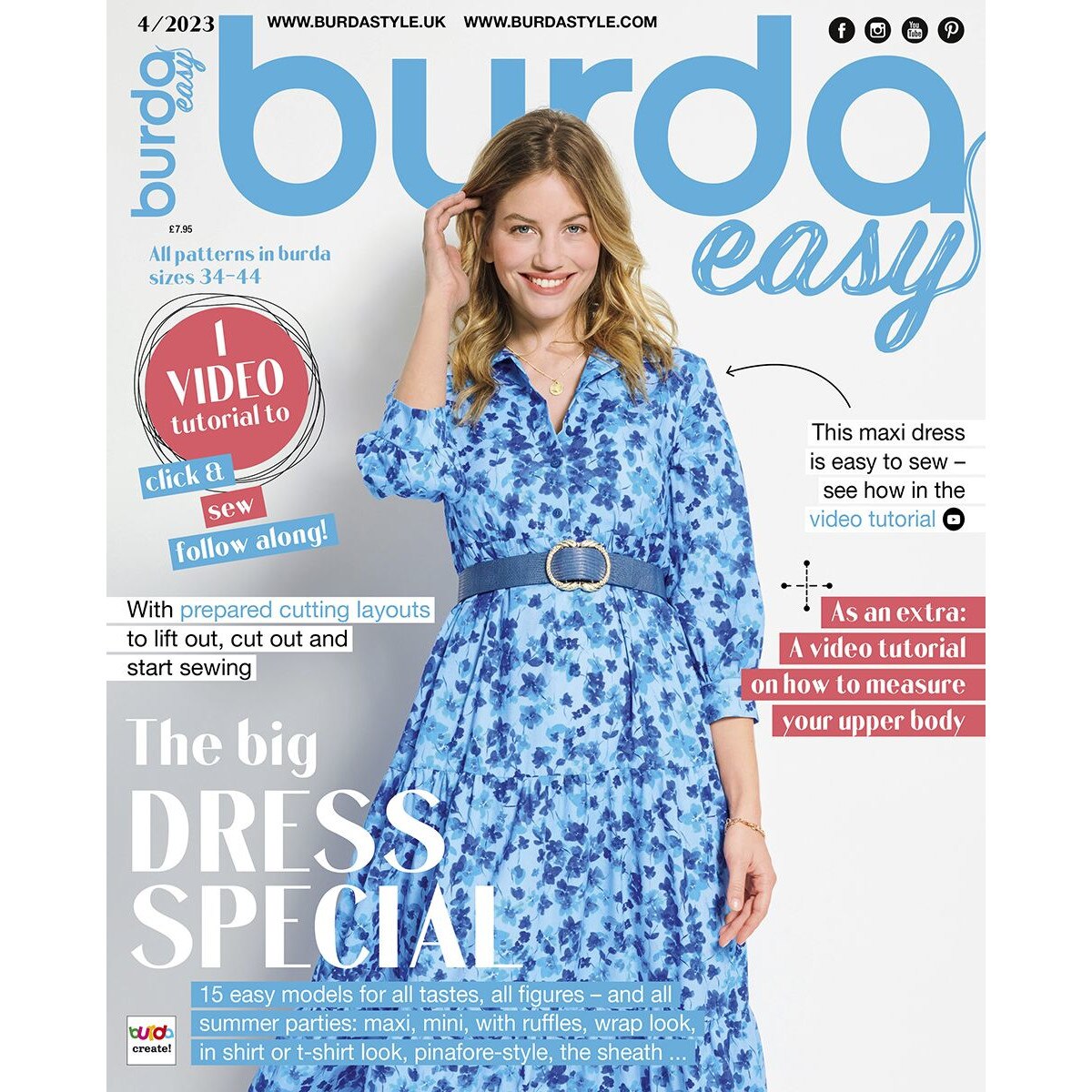 Revista Burda Easy Iulie-August 4/2023 - eMAG.ro
