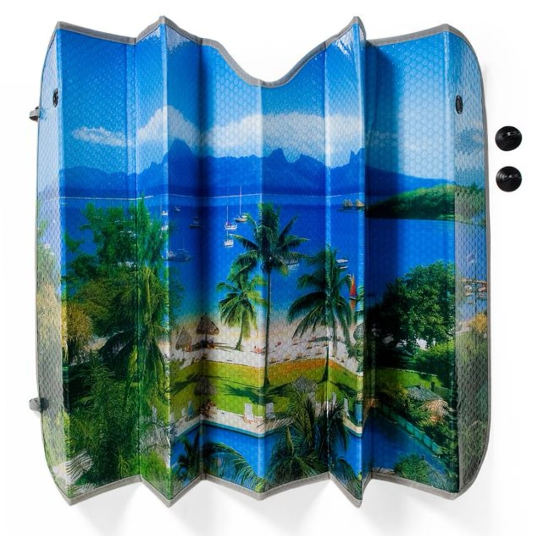 Parasolar Auto Parbriz Aluminiu 130 cm x 60cm - eMAG.ro