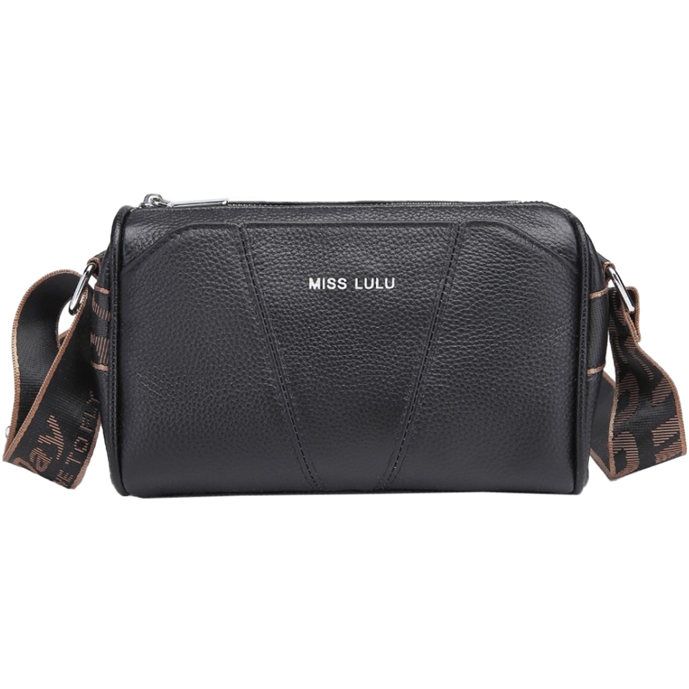 Geanta crossbody pentru dama, piele ecologica, Miss Lulu L2310BK Negru ...