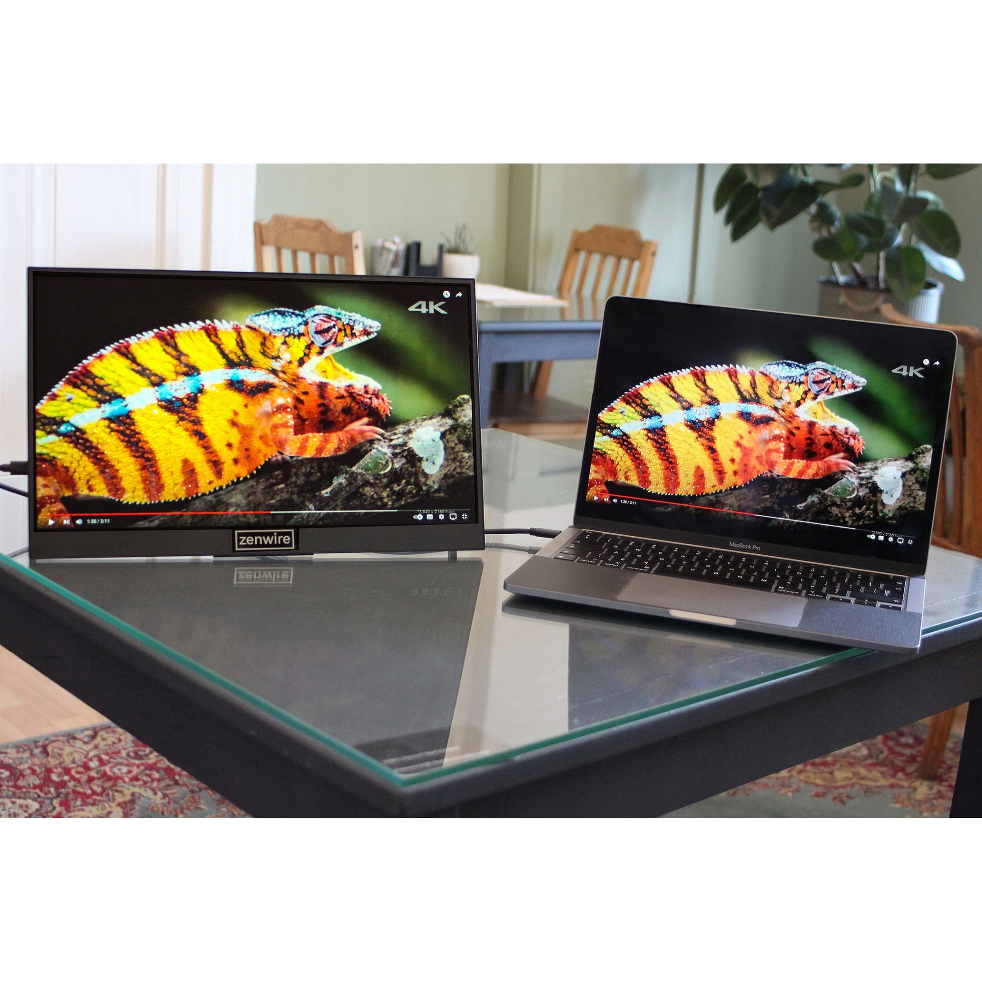 Monitor portabil Zenwire USB-C Full HD 1920x1080 IPS HDMI pentru laptop ...