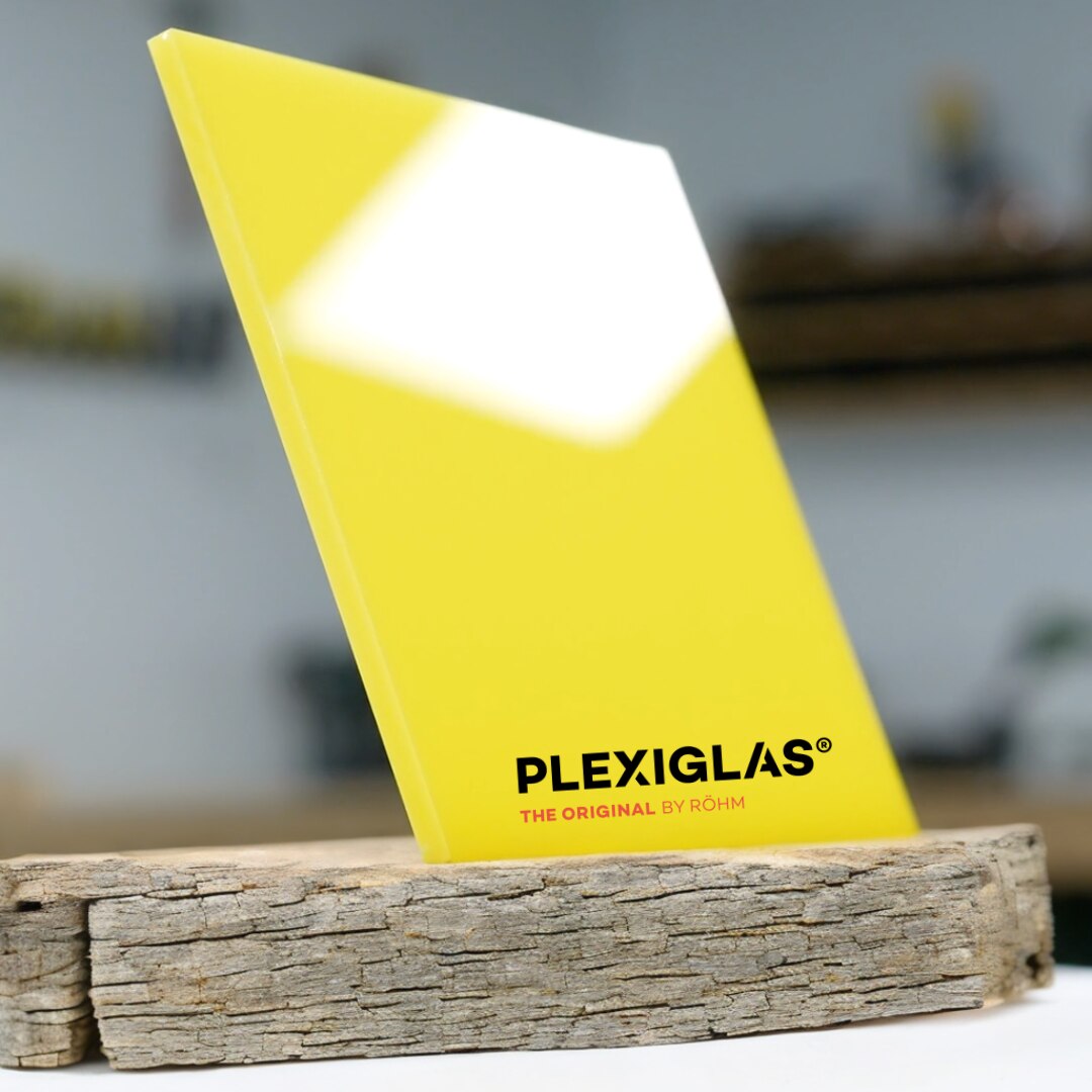 Placa plexiglas, acryl, 1000 x 500mm, grosime 3mm, galben - eMAG.ro