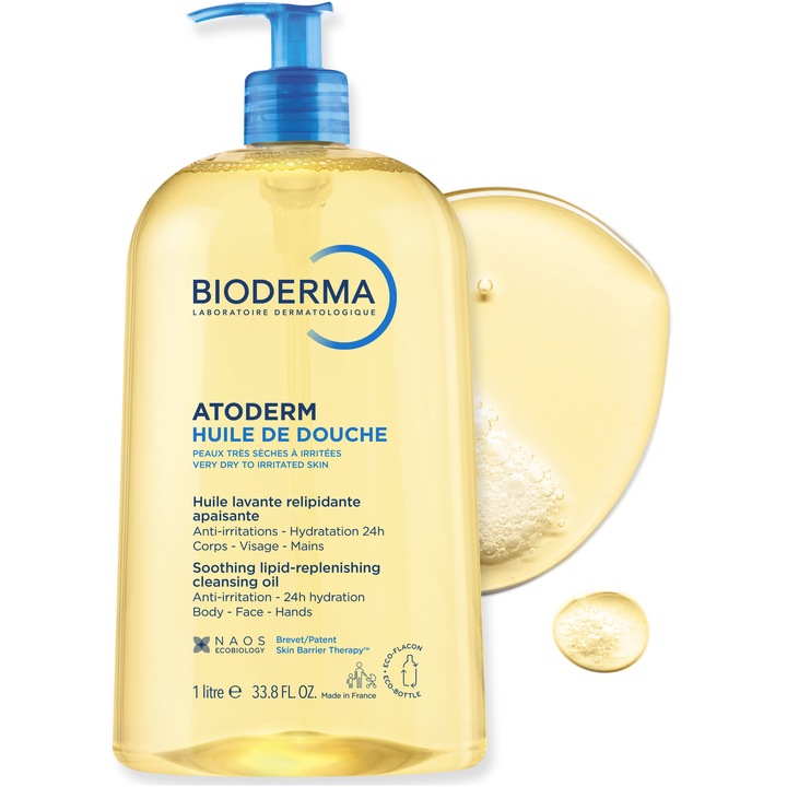 Ulei de dus Bioderma Atoderm pentru piele uscata/foarte uscata ...