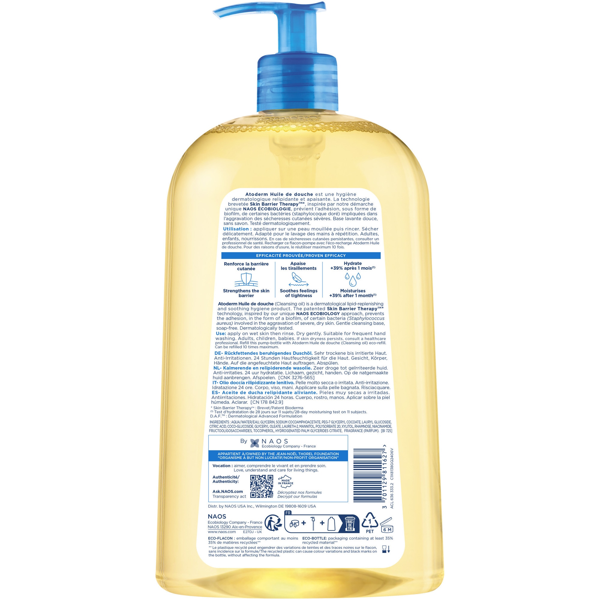 Ulei de dus Bioderma Atoderm pentru piele uscata/foarte uscata ...