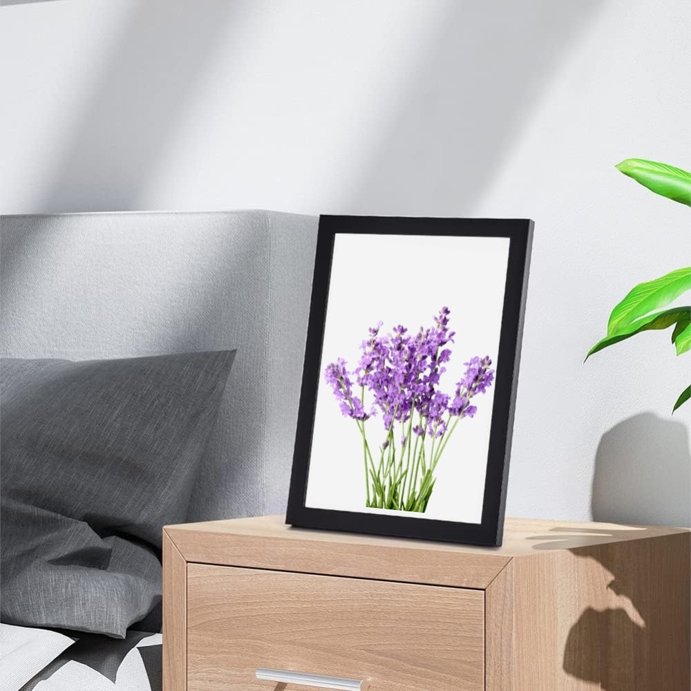 А4 пластмасова рамка за снимки Черна 21x30 см Декорация за стена