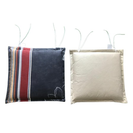 Perna sezut scaun, culoare neagra cu dungi rosii, 42x40x3 cm - eMAG.ro