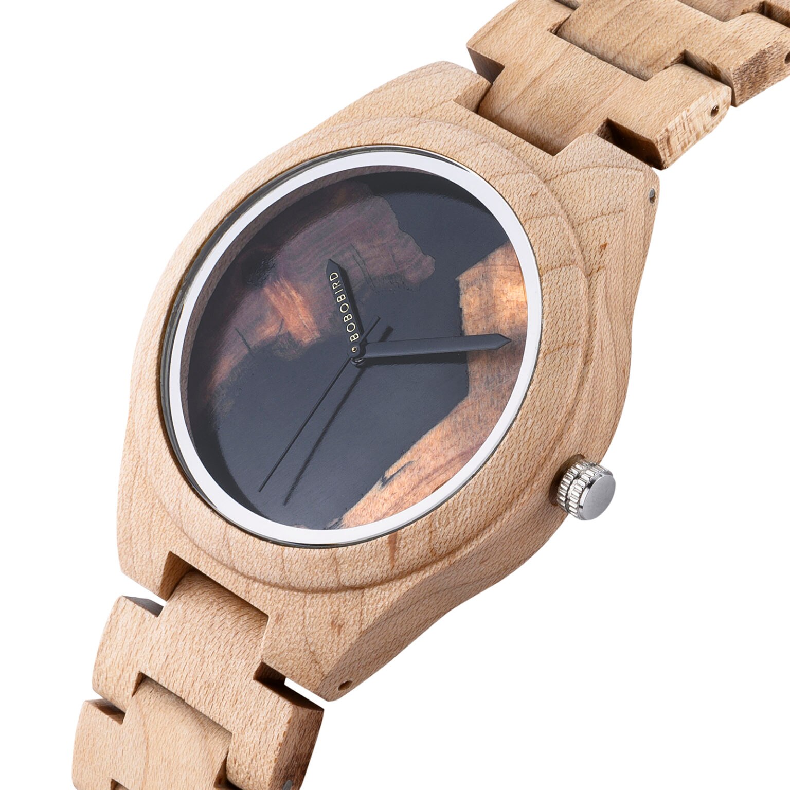 Ceas lemn epoxy, BOBO BIRD GT078-1A - eMAG.ro