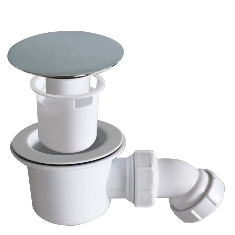 Sifon dus, Plastic/Polipropilena, 85-90 mm, 40-43 mm, Alb - eMAG.ro