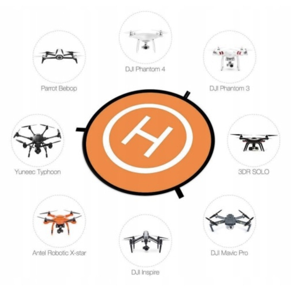 Kit platforma aterizare drona, DJI, 75 CM, Portocaliu - eMAG.ro