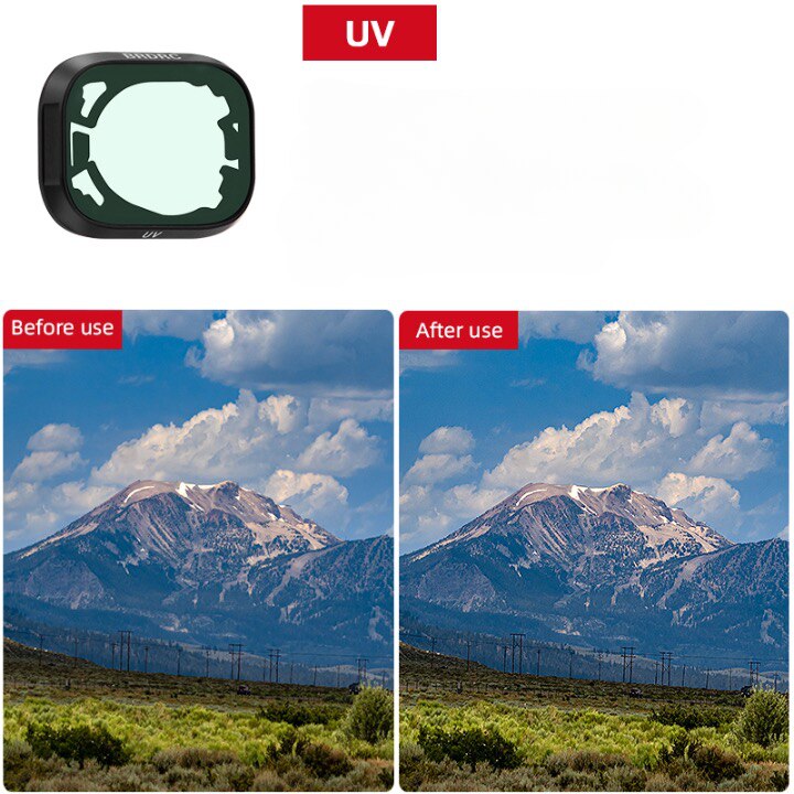 Filtru UV ultraviolet pentru drona DJI Mini 3 / Mini 3 Pro, Negru - eMAG.ro