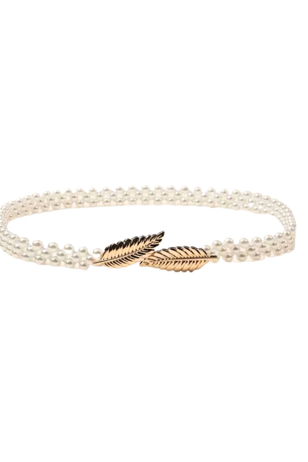 Curea din perle si frunze aurii - eMAG.ro