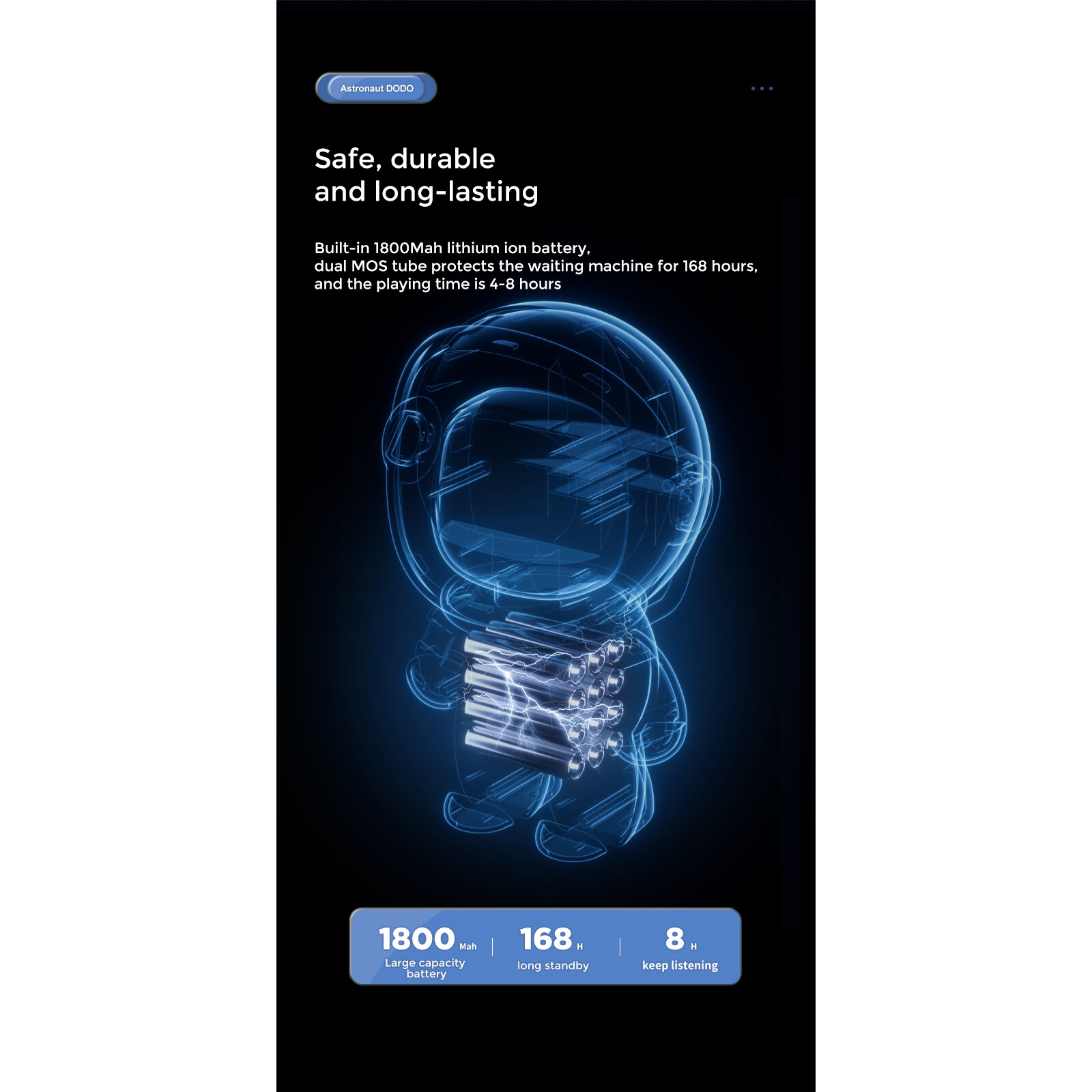 OEM DODO robot intelligens éjszakai lámpa, időkijelző és Bluetooth ...