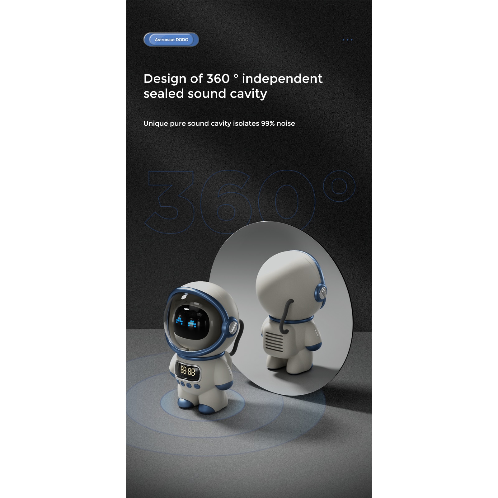 OEM DODO robot intelligens éjszakai lámpa, időkijelző és Bluetooth ...