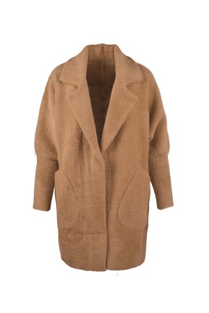 Palton calduros Agrafka, Alpaca, One Size, Maro - eMAG.ro