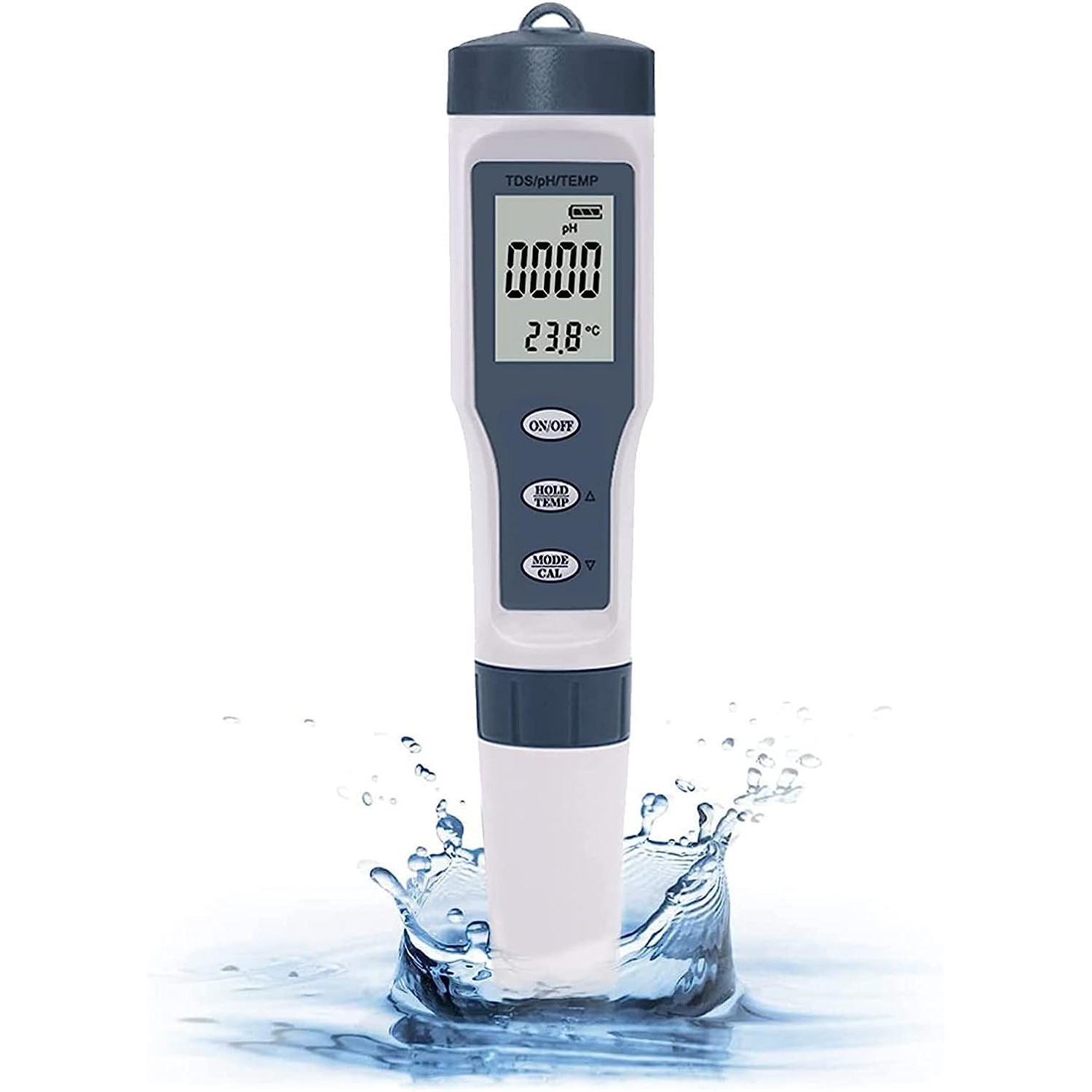 Tester duritate apa, 3in1, Afisaj LCD, Alb/Gri - eMAG.ro