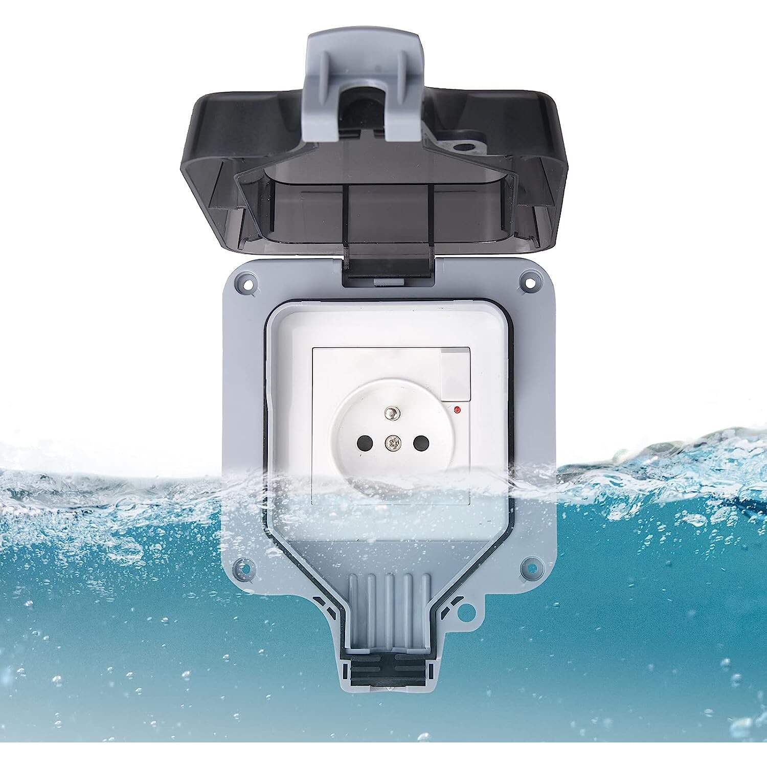 Priza impermeabila USB, IP66, ABS, 220 V, Gri - eMAG.ro