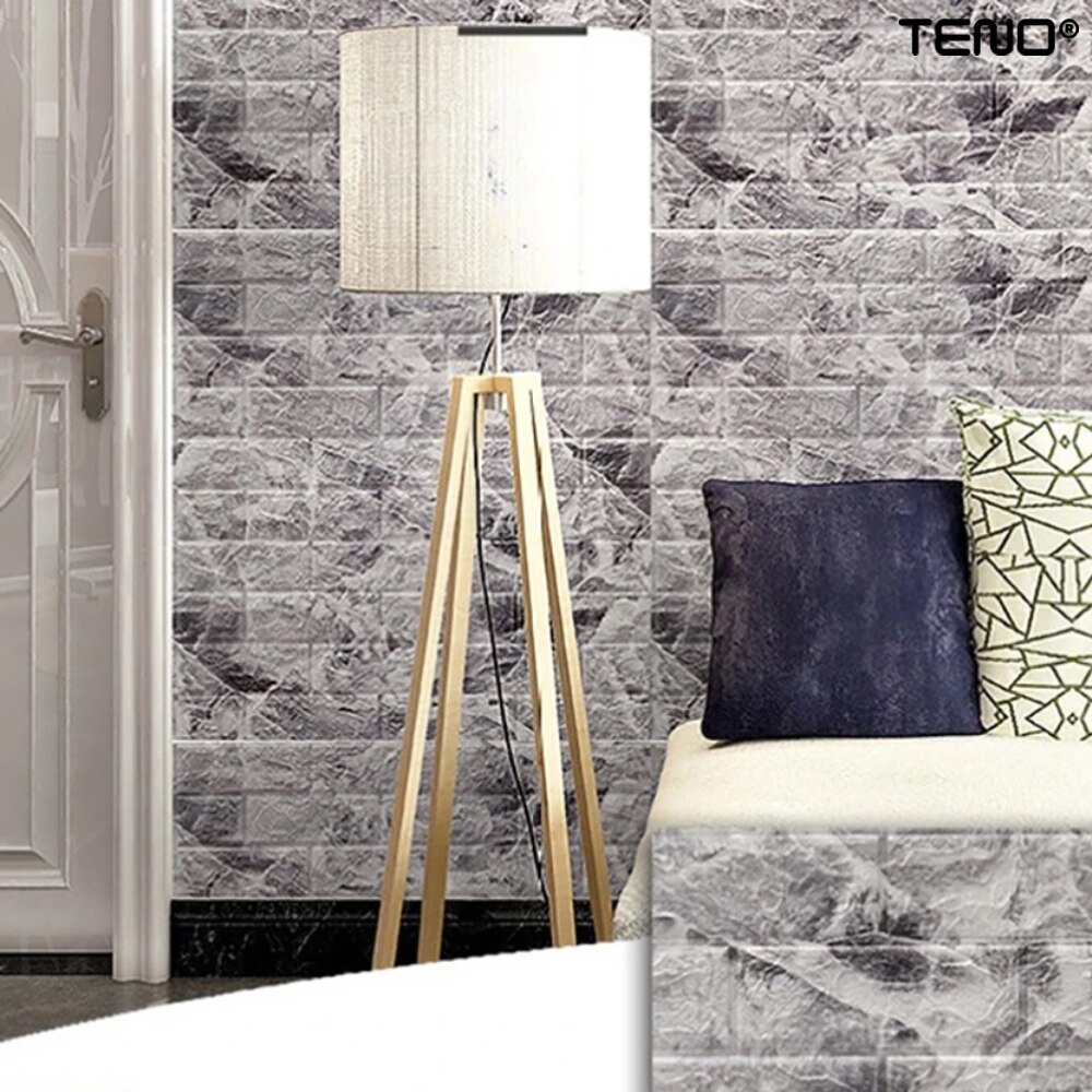 Set 10x Tapet Caramida 3D Teno®, Model Piatra Naturala, suprafata ...