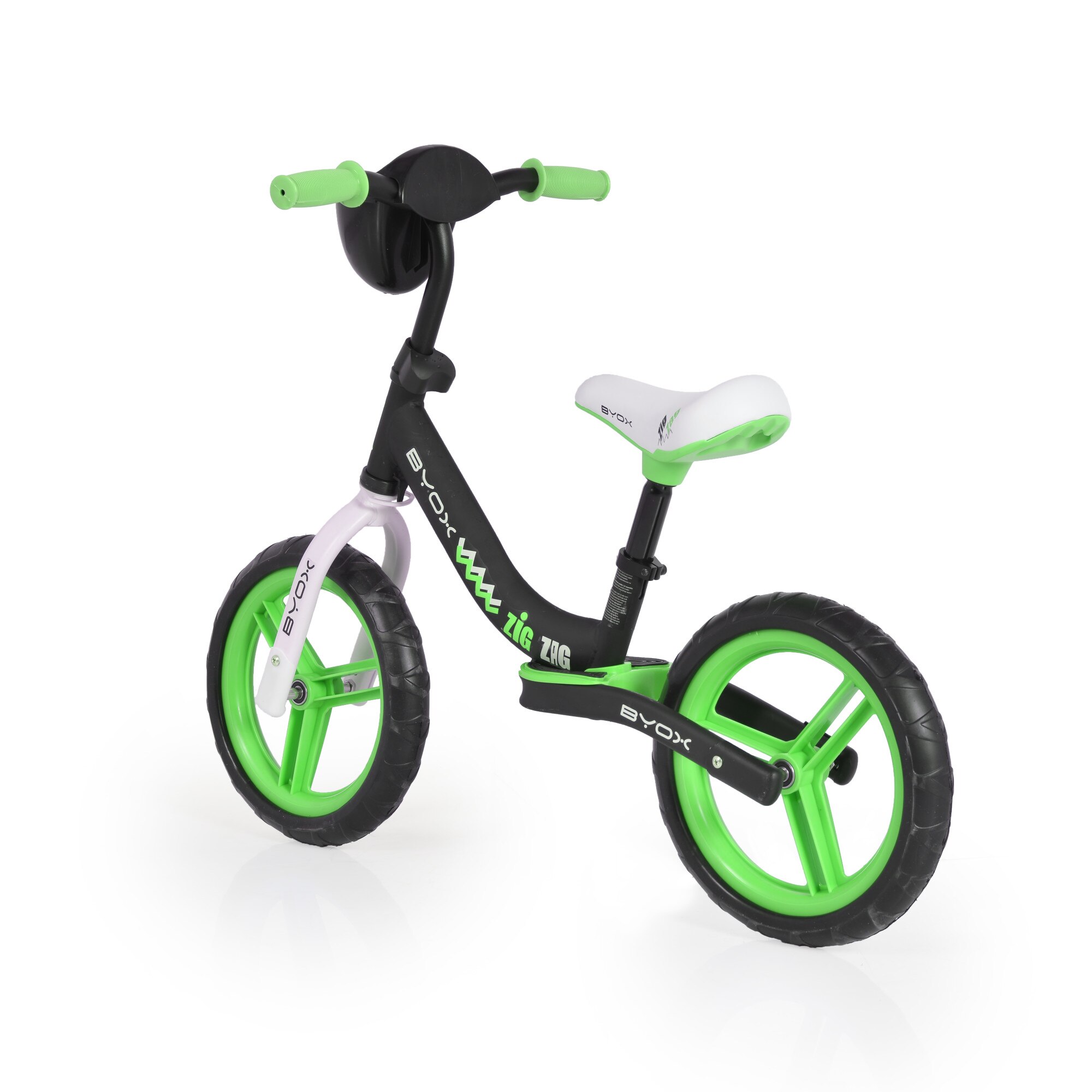 Bicicleta de Echilibru Byox Zig-Zag, fara pedale, cu Cos, Roti 12 inch ...