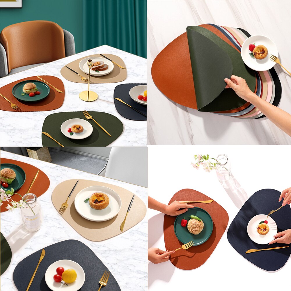 Set 4 Naproane, Plastic, 34 x 42.5cm, Albastru - eMAG.ro