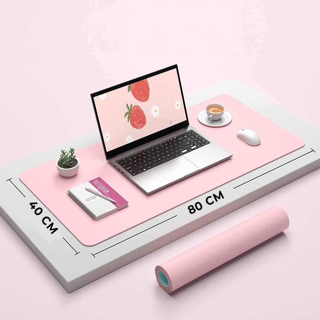 Mousepad gaming XXL cu doua fete din piele pu, impermeabil, pentru ...