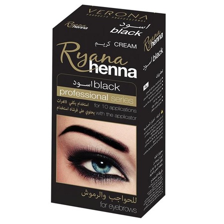 Vopsea pentru sprancene Henna Black, Ryana, Professional, 15 ml - eMAG.ro