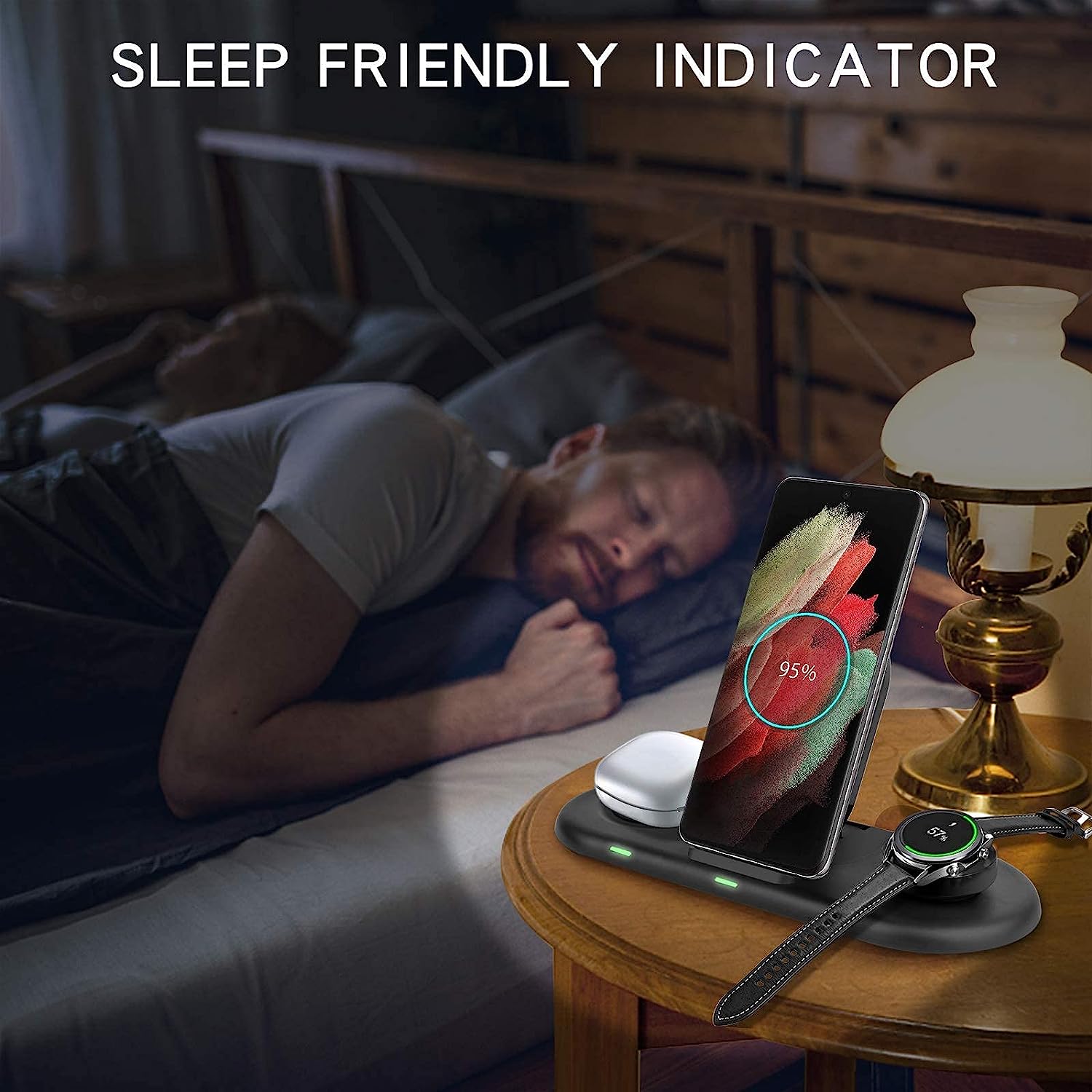 Incarcator Wireless, Neotrix, Statie Incarcare 3 In 1 QC Fast Charger ...