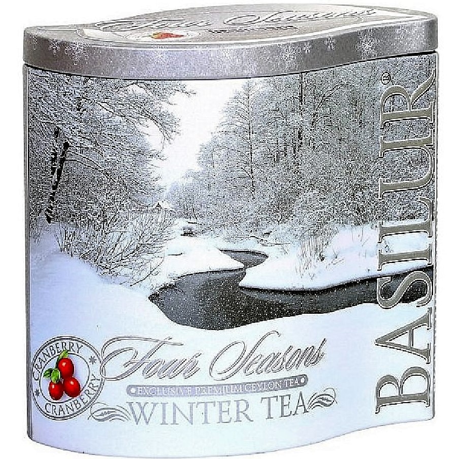 Ceai negru ceylon Winter Tea cu merisoare, colectia Four Seasons, cutie ...