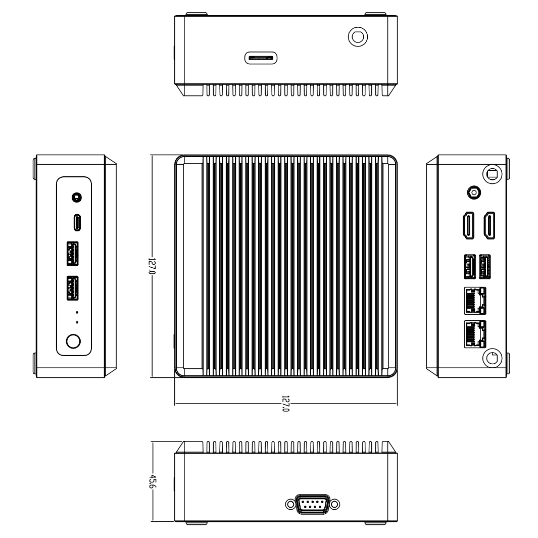 Mini PC X-N100 Intel Alder Lake N100, 4 ядра, 3.4 ghz Turbo, 8GB RAM ...