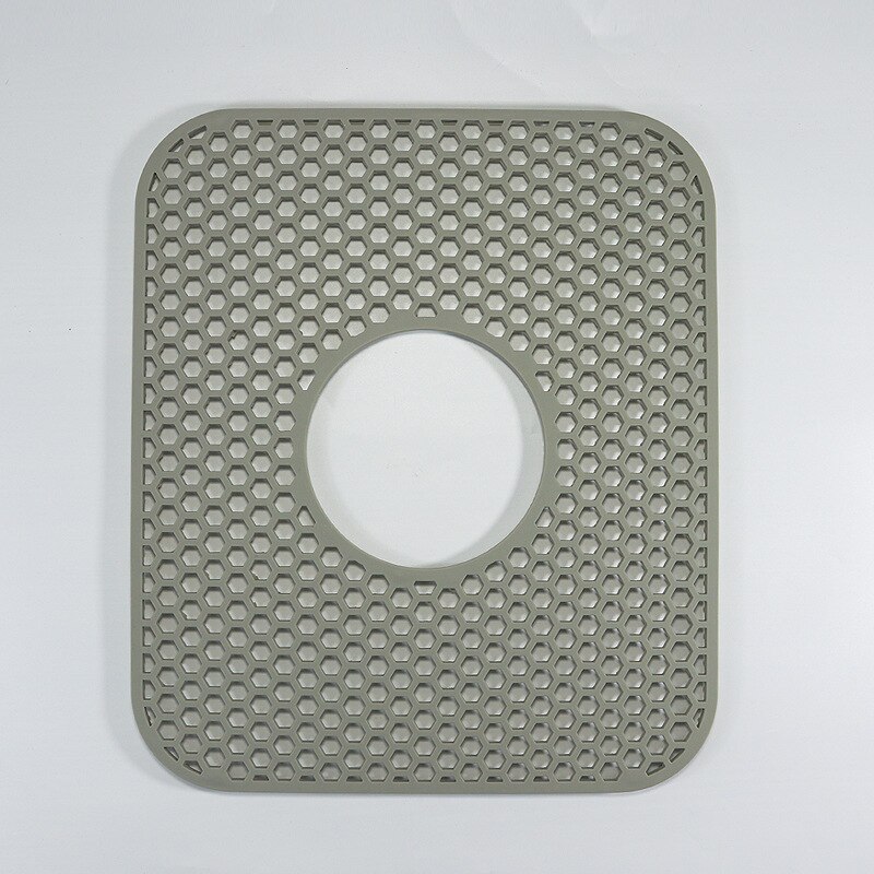 Covoras de uscare a vaselor, Silicon, 30x35cm, Gri - eMAG.ro