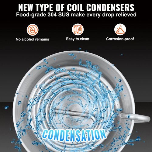 Set de distilare acasa, Distilator de alcool din apa, inclusiv tub din ...