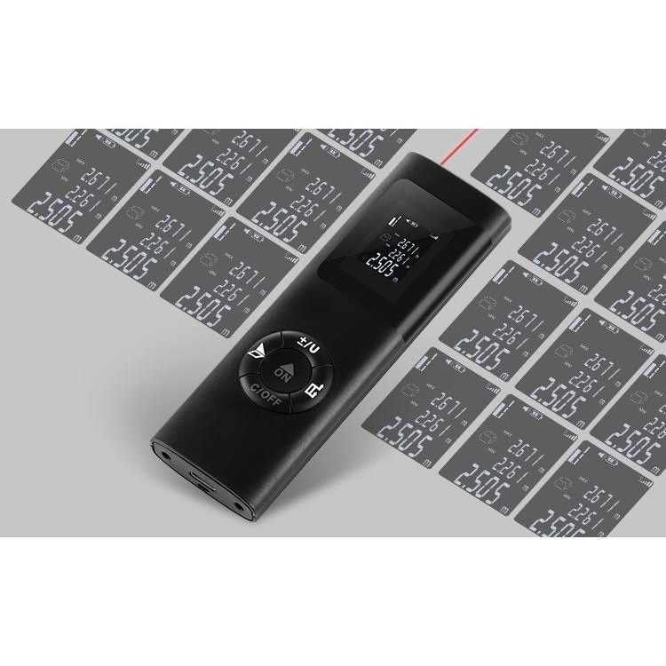 Telemetru, Mini ruleta Digitala Smart OMEGA de 40m, cu Laser, Portabil ...