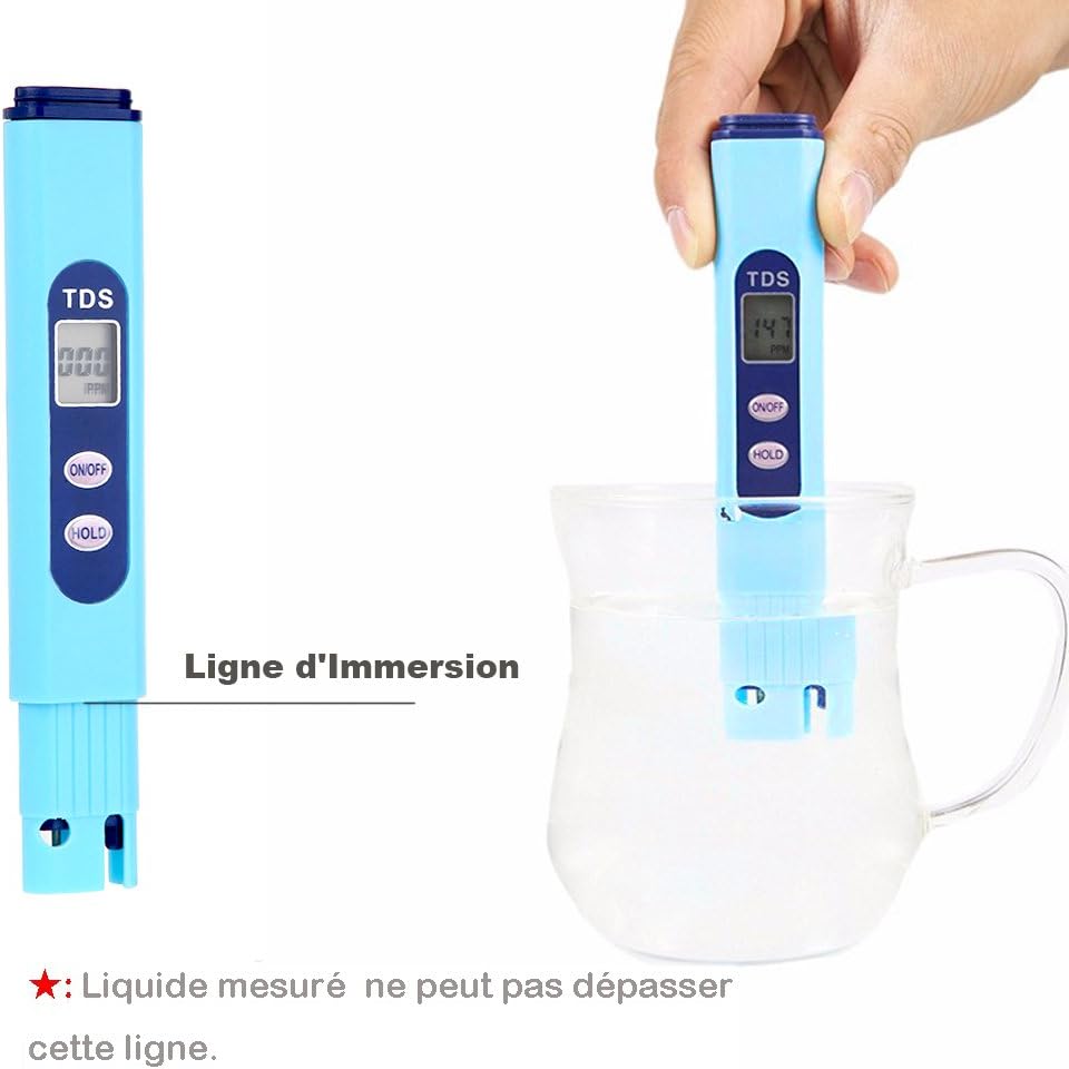 Tester duritate apa, Aliaj titan, Albastru - eMAG.ro