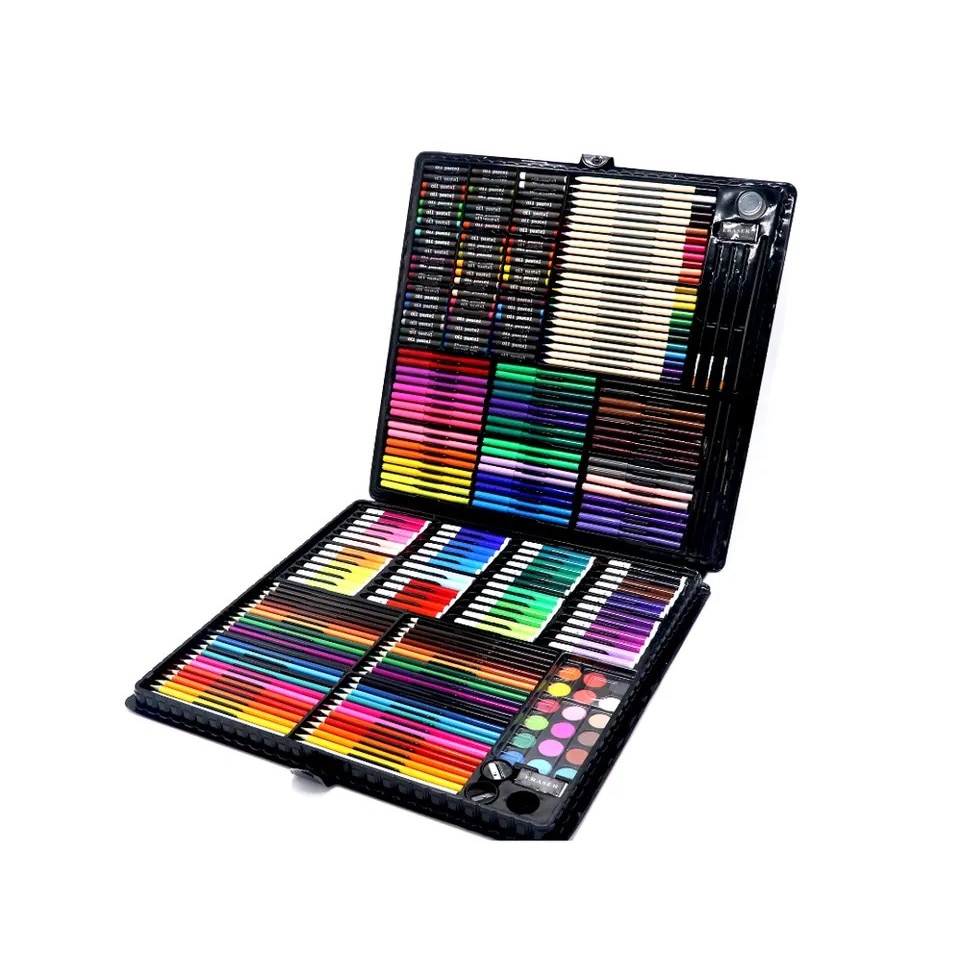Set de pictura si desen profesional, format din carioci, creioane ...