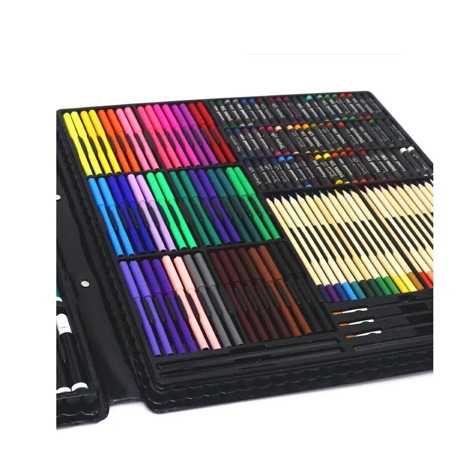 Set de pictura si desen profesional, format din carioci, creioane ...