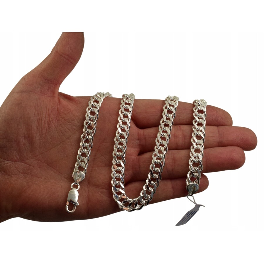 Lant barbati, Amor, Argint, 9 mm/60 cm, Argintiu - eMAG.ro