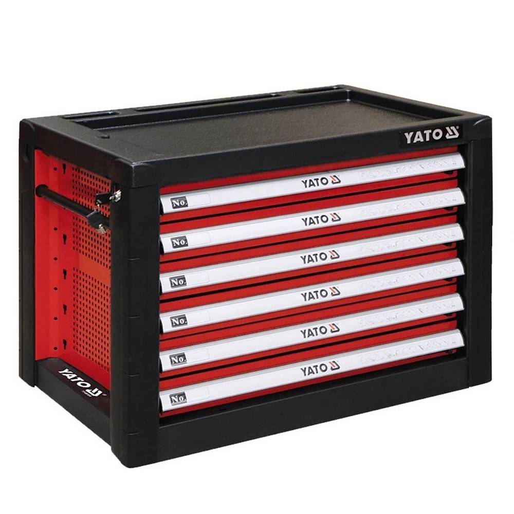 Dulap pentru scule profesional, 690 x 465 x 535 mm, 6 sertare, 2 chei ...