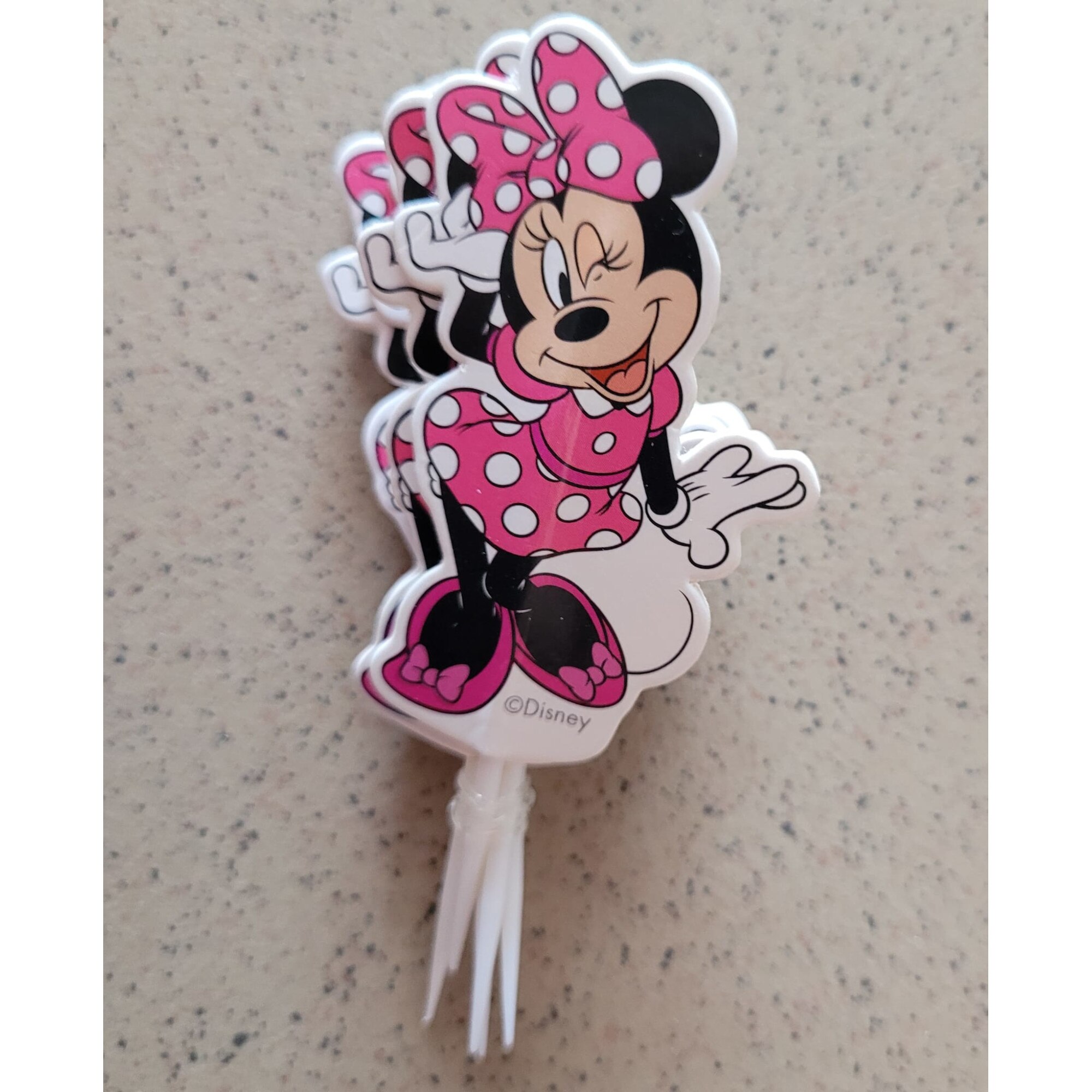 Set 6 modele decor hartie tort / briosa Minnie Mouse 30 buc - eMAG.ro