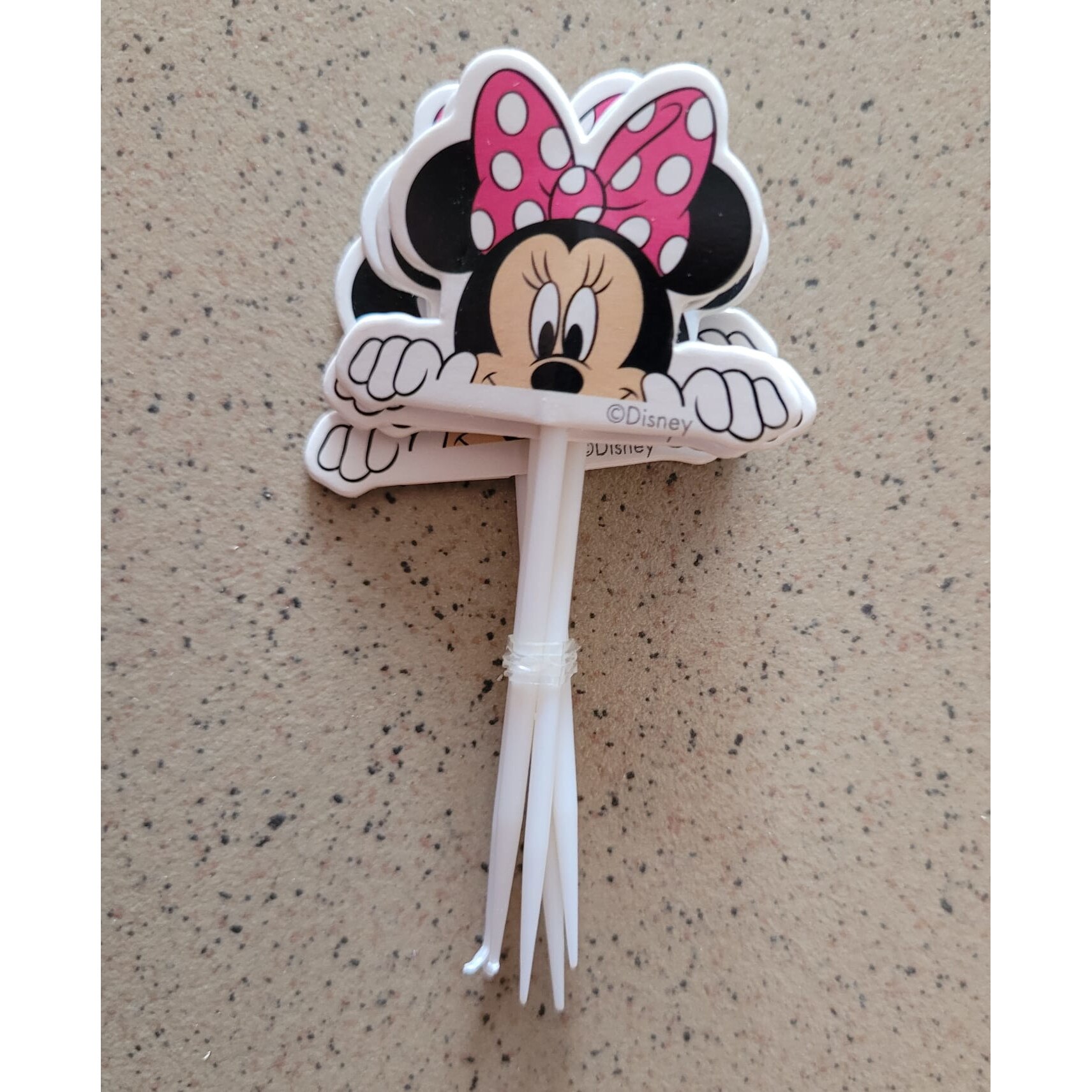 Set 6 modele decor hartie tort / briosa Minnie Mouse 30 buc - eMAG.ro