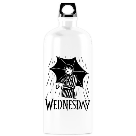 Recipient personalizat wednesday addams serial, metal-inox, 500 ml ...