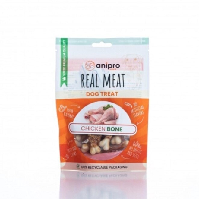 Recompense pentru caini Anipro, Cu carne de pui, Calcium, 80 g - eMAG.ro