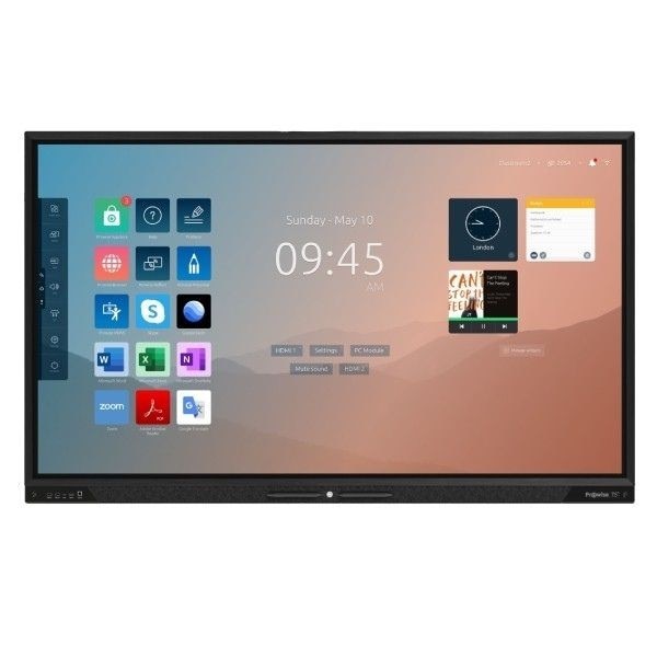 Display interactiv Advanced Prowise Ten 65”, 4K, Android 9, 40 de ...