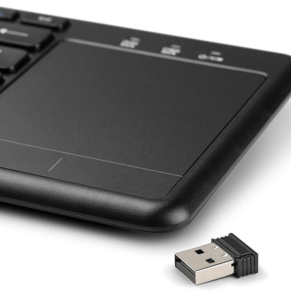 Tastatura cu touchpad, 2.4 GHz, Negru - eMAG.ro