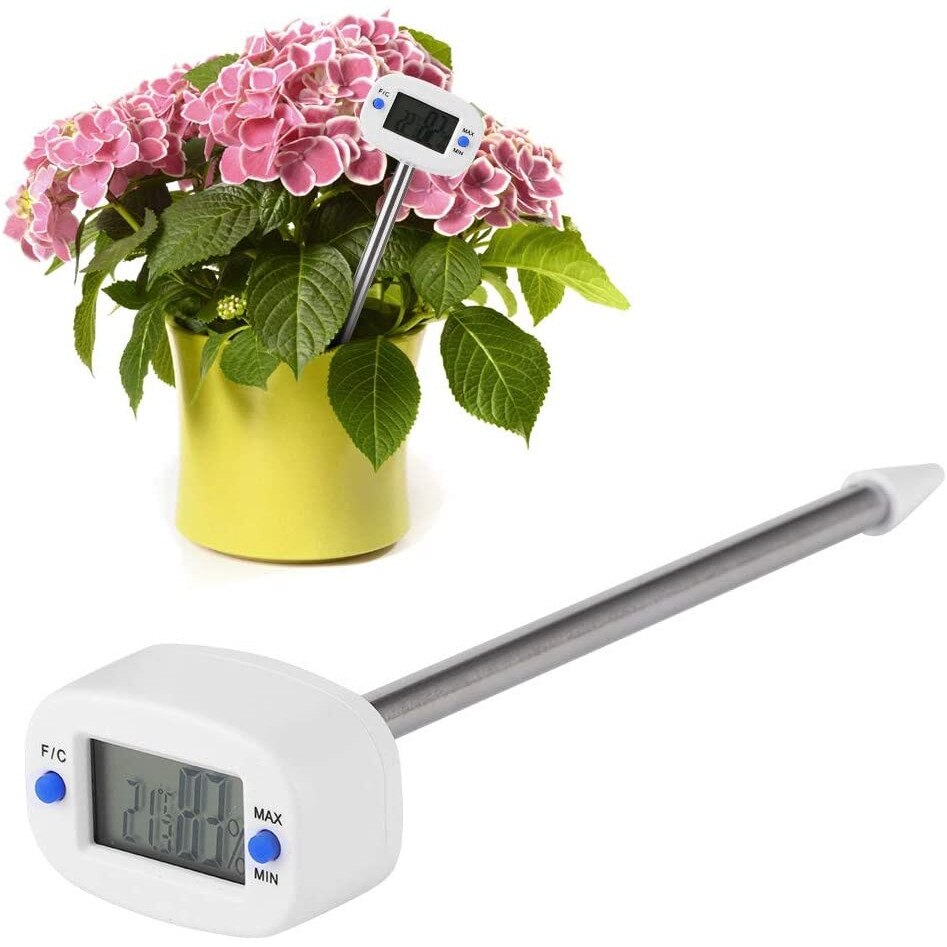 Termometru/higrometru sol, Afisaj LCD, Alb/Argintiu - eMAG.ro