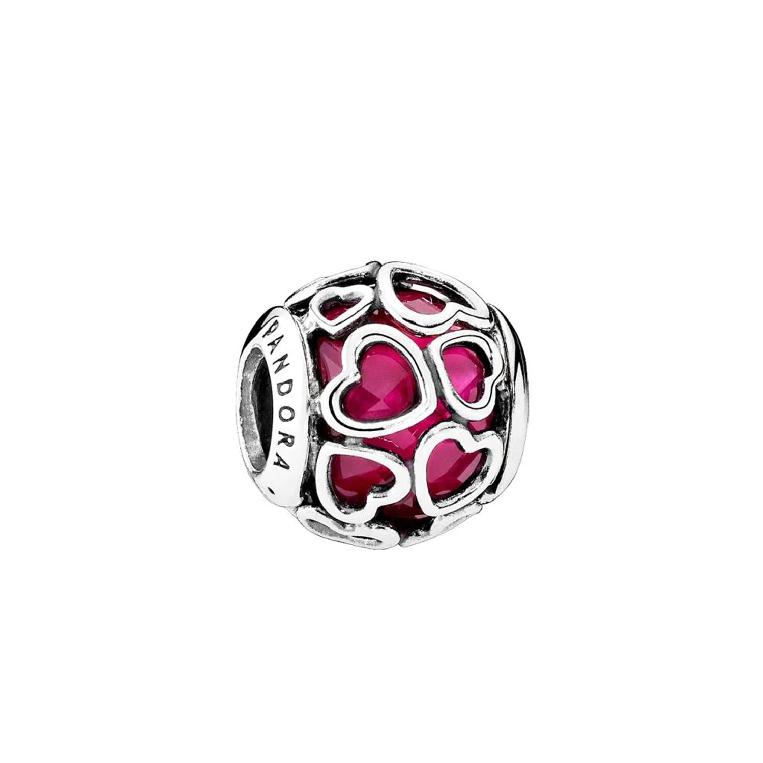 Talisman Charm Pandora cu inimi pentru indragostiti Love Story - Argint ...