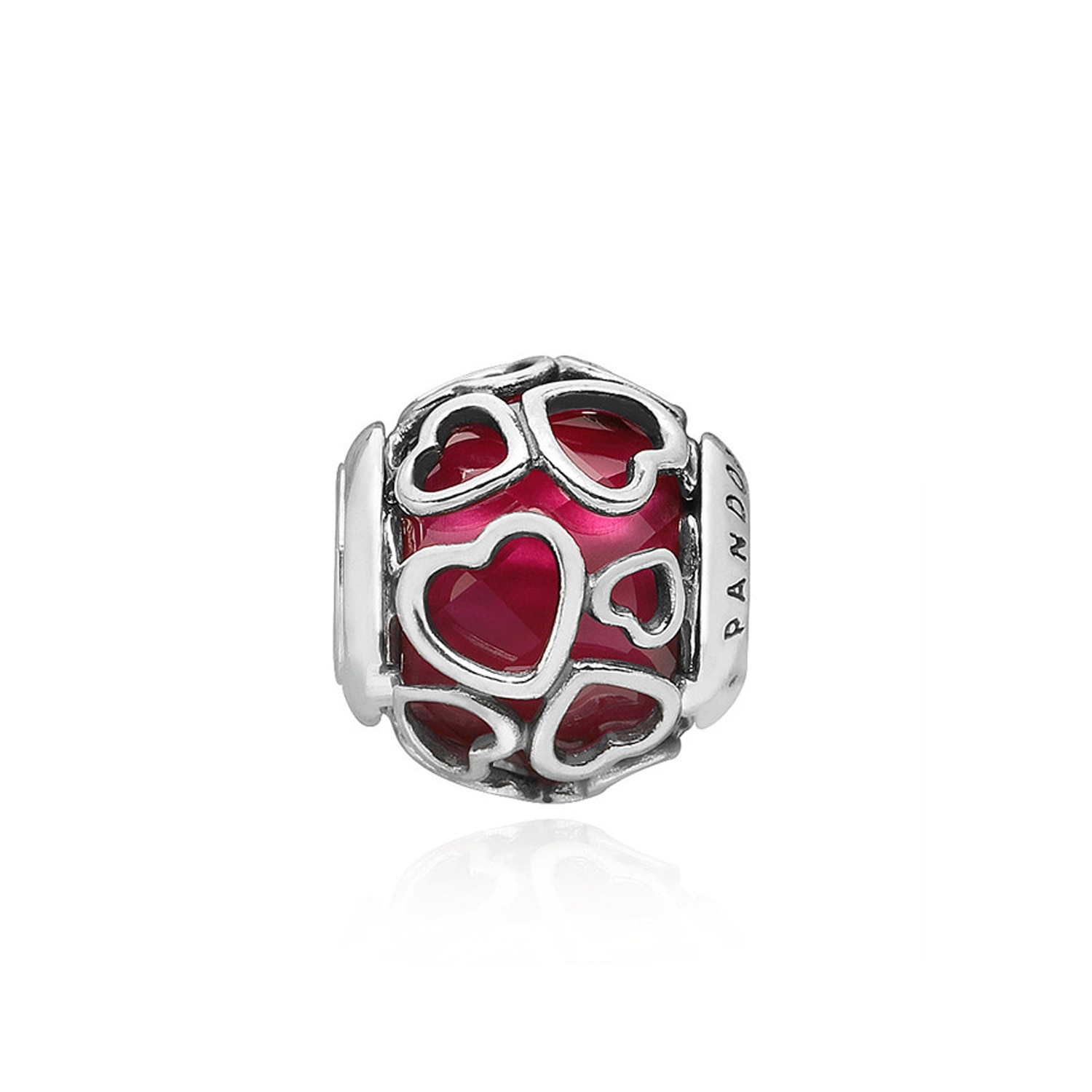 Talisman Charm Pandora cu inimi pentru indragostiti Love Story - Argint ...