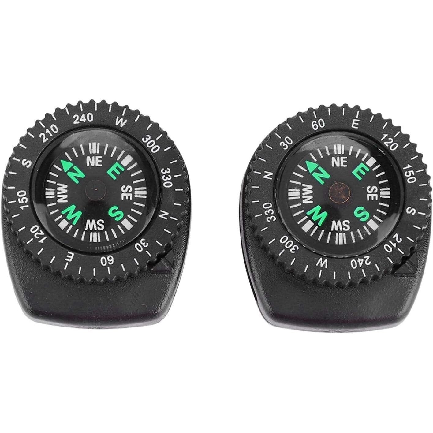 Set 2 busole, Plastic, 3.2 x 2.6 cm, Negru - eMAG.ro