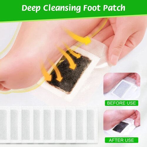 Plasturi Detox pentru Picioare, Set de 20 de bucati, pentru Eliberarea ...