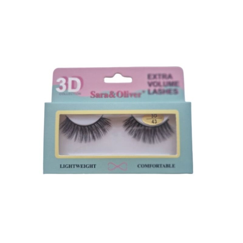 Gene False 3D, Extra Volume Lashes, Sara&Oliver, Comfortable - eMAG.ro